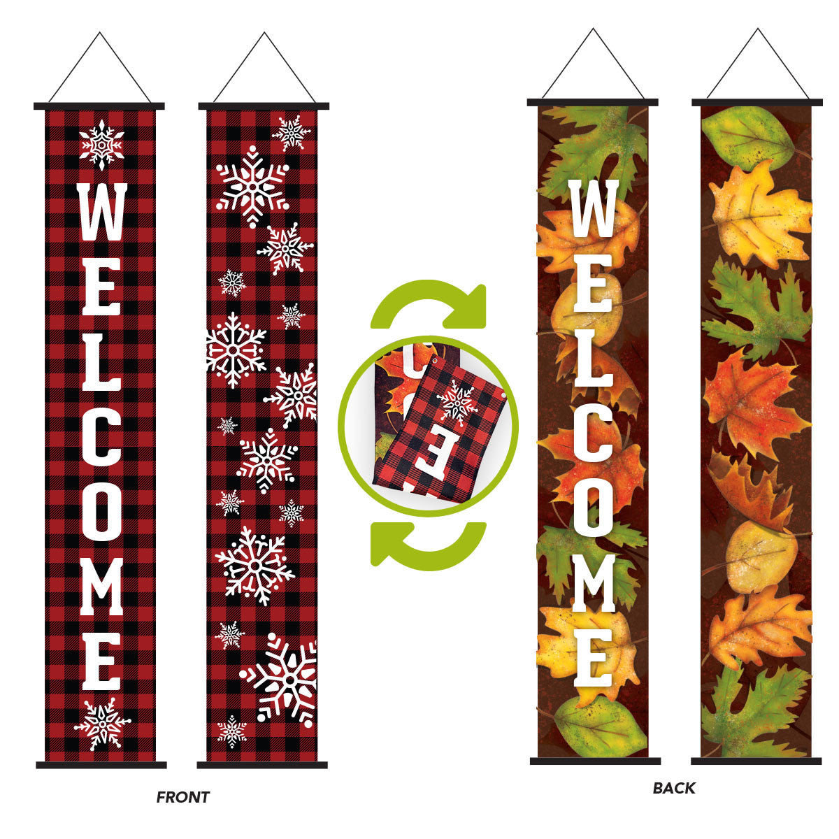 Fall/ Winter Door Banner Panels – Main Street Flags and More