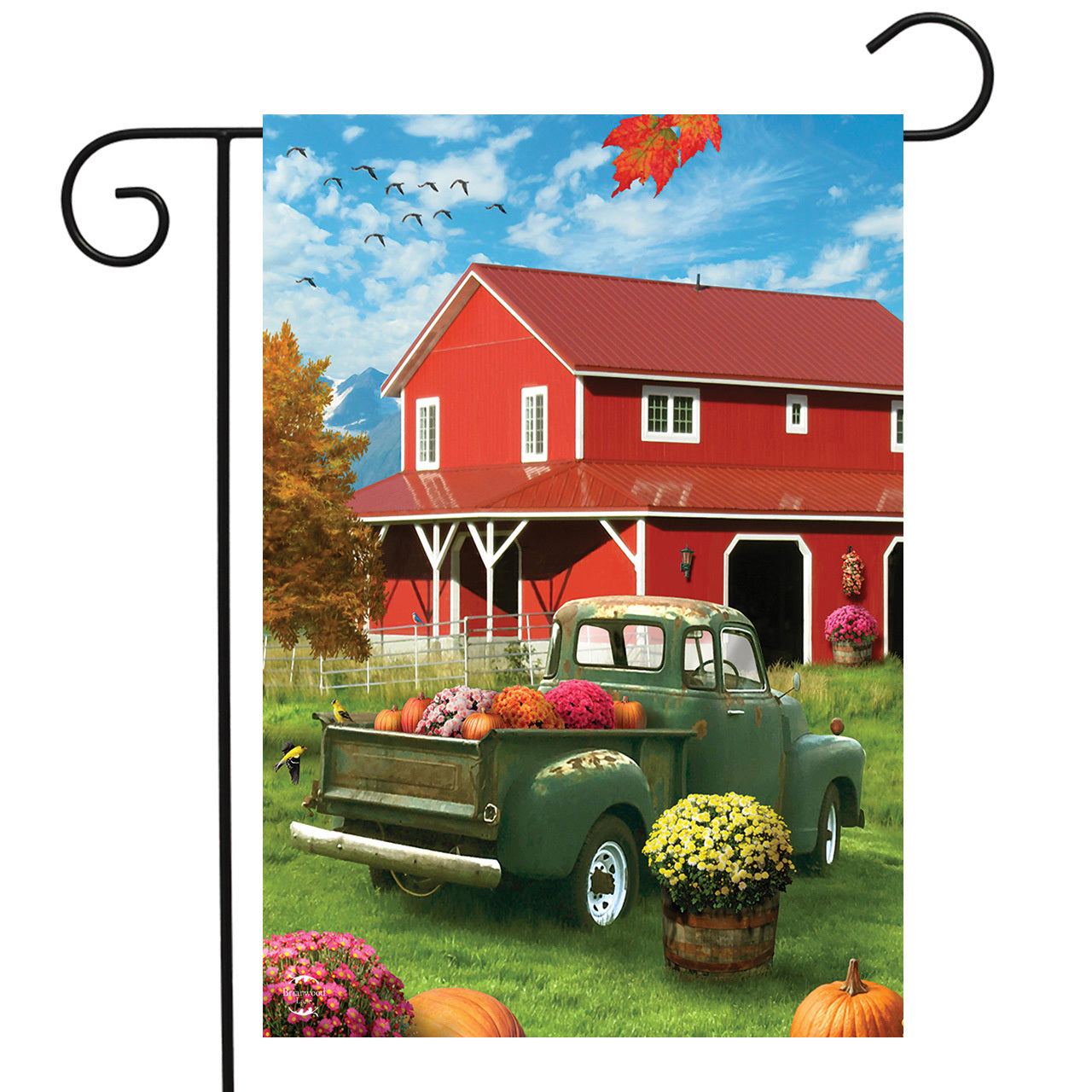 Farm Fresh Mums Garden Flag – Main Street Flags and More