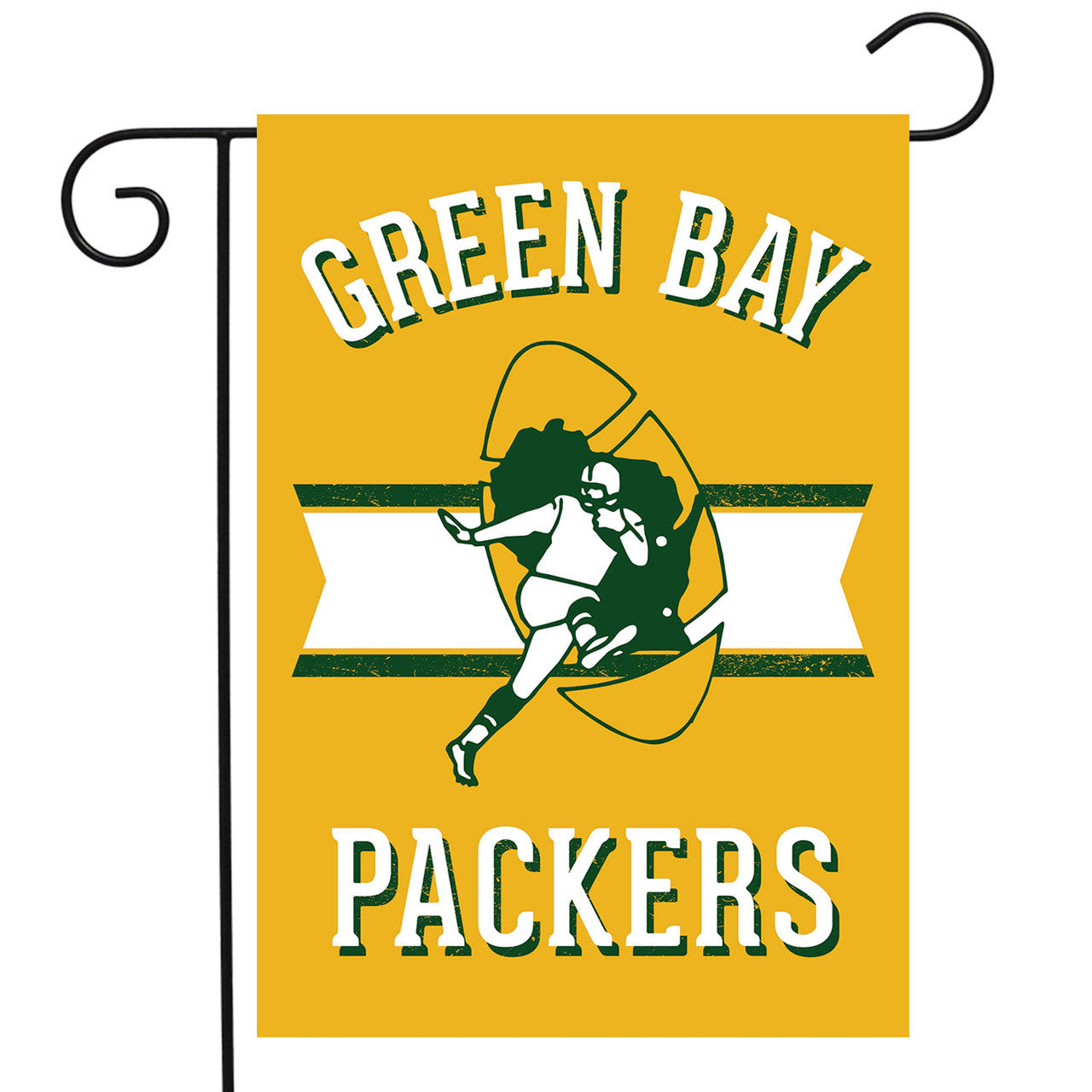 Retro Green Bay Packers Double Sided NFL Garden Flag – Main Street ...